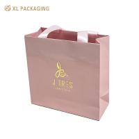 China XL Packaging Luxury Pink Boutique Shopping Paper Gift Bag 250G Gsm Cardboard Packaging Bags With Your Own Logo Print Handle for sale