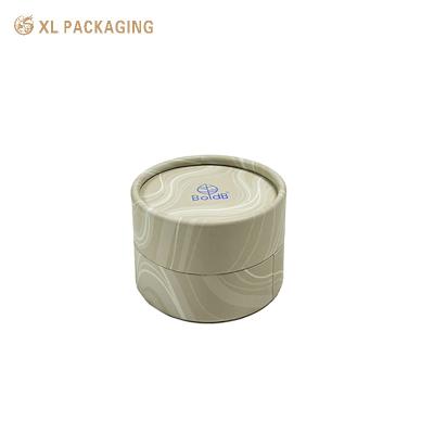 China XL Packaging Custom Packaging Box Round Edge Small Size Jewelry Paper Tube Beige Earrings Box Round Packaging for sale