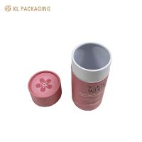 China Pink Full Color Cute Round Edge Paper Tube For Loose Leaf Tea Small Capacity Tea Paper Tube Packaging Cylinder Box for sale