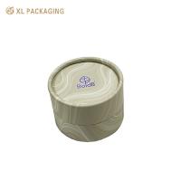 China XL Packaging Custom Packaging Box Round Edge Small Size Jewelry Paper Tube Beige Earrings Box Round Packaging for sale