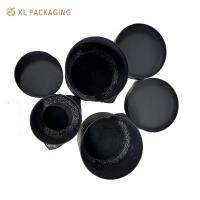 China Custom Black Paper Candle Tubes Flat Edge Black Paper Tube Packaging Biodegradable Kraft Paper Tube for sale