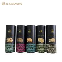 China Cookies Paper Tube Food Container Round Edge Paper Tube Custom Size Packaging Cylinder Box Rigid Box for sale