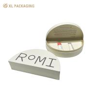 China ﻿XL Packaging Custom Printed Cosmetic Boxes Luxury Custom Cosmetic Box Embossing LOGO Half Circle Special Box Cosmetic Paper For Perfume Skin Care With EVA for sale