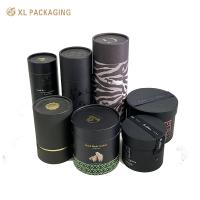 China Thick Food-Grade Biodegradable Kraft Pulp Paper Tube with Customizable Finishing Options and Tight-Fitting Lid Structure for Loose Tea Coffee Beans Candy Chocolate for sale