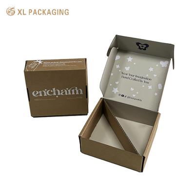 China XL Packaging Custom Packaging Factory Wholesale Customized Printing Eco-Friendly Kraft Corrugated Paper Mailer Box With Paper Insert for sale