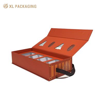 China Custom Printed Thick Recyclable Cardboard Bakery Gift Box with Magnetic Book-Style Closure and Aluminum Foil Insert for sale