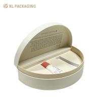 China Eco-friendly Half Round Cosmetic Packaging Box with Embossed Logo and EVA Foam Tray for sale