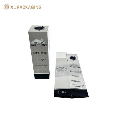 China Foldable Flat Structure Cosmetic Packaging Box with Premium White Cardstock and Monochrome Retro Print for Essential Oil for sale