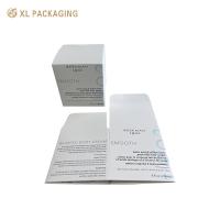 China Custom Printed Cosmetic Bottle Folding Card Paper Box Makeup White Paper Box Cardboard White Skin Care Packaging Paper for sale