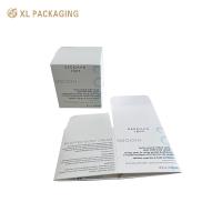 China Custom Printed Cosmetic Bottle Folding Card Paper Box Makeup White Paper Box Cardboard White Skin Care Packaging Paper for sale