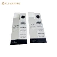 China Foldable Flat Structure Cosmetic Packaging Box with Premium White Cardstock and Monochrome Retro Print for Essential Oil for sale