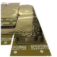 China Luxury Gold Embossed Folding Cardboard Box with Double-Sided Printing for Eco-Friendly Cosmetic Packaging for sale