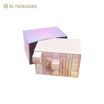 China XL Packaging Custom Luxury Boxes 24 Drawers Custom Advent Calendar Box Gift Stationery Card Paper Advent Calendar Box for sale