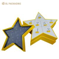 China XL Packaging Custom Packaging Box Factory Star Shape 7 Day Paper Advent Calendar Packaging Box For Cookie Candy Biscuits for sale