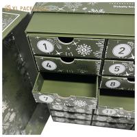 China XL Packaging Custom Packaging Box Factory Customized 24 Drawer Advent Calendar Gift Box Packaging Hot Coffee Bag Chocolate Bag for sale