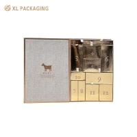 China XL Packaging Custom Gift Box Packaging Customize Advent Calendar SkinCare Box 12 Drawer Cream Lipstick Perfume Cosmetic Advent Calendar Box Gift Paper Board for sale