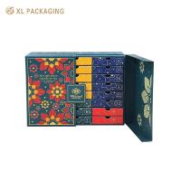 China XL Packaging Custom Packaging Box Factory 24 Drawer Advent Calendar Packaging Box Tea Hot Coffee Chocolate Bag Advent Calendar for sale