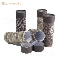 China XL Packaging Custom Packaging Box Factory Food Grade Brown Paper Packaging Tubes Cardboard Kraft Paper Tube Tea Packaging for sale