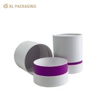 China XL Packaging Custom Packaging Factory Custom Logo Cylinder Round Candle Paper Tube Packaging Box White Candle Paper Box for sale