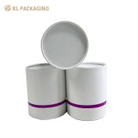 China XL Packaging Custom Packaging Factory Custom Logo Cylinder Round Candle Paper Tube Packaging Box White Candle Paper Box for sale