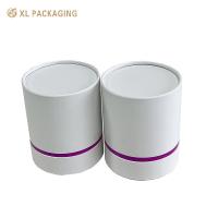 China XL Packaging Custom Packaging Factory Custom Logo Cylinder Round Candle Paper Tube Packaging Box White Candle Paper Box for sale