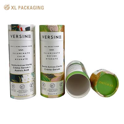 China XL Packaging Custom Packaging Factory Eco Friendly Essential Oil Paper Tube Gold Foil Round Cardboard Lip Gloss Tube Packaging for sale