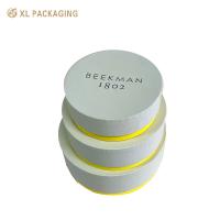 China Custom Size 3-Piece Round Paper Tube Gift Box Set with Food-Safe Liner for Macaron & Dessert Packaging for sale