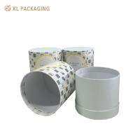 China Luxury Skin Care Art Paper Tube Boxes Handmade Cardboard Cylinders With Custom Print, Satin Interior Ideal For Serum Sets Spa Gifts & Branded Collections for sale