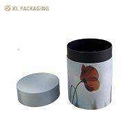 China Custom Printed Cylindrical Cardboard Gift Packaging Tubes with 157gsm Coated Art Paper and Black Cotton Rope Handle for sale