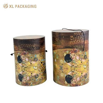 China Custom Round Cardboard Paper Tube with Thickened Rigid Cardboard and Matte Lamination for Flower Packaging for sale