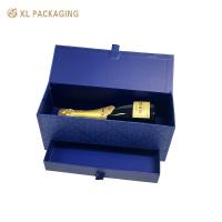 China  XL Packaging Custom Packaging Box Factory Two Layers Glass Bottle Packaging Box Customized Paper Wine Box With Magnetic Lid for sale