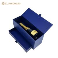 China  XL Packaging Custom Packaging Box Factory Two Layers Glass Bottle Packaging Box Customized Paper Wine Box With Magnetic Lid for sale