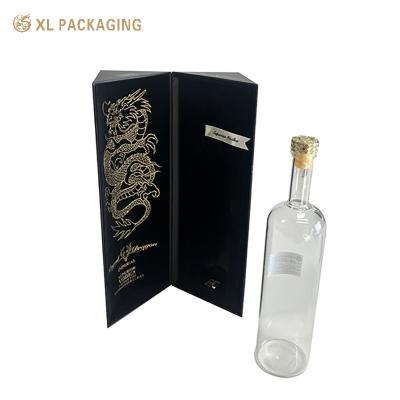 China Magnet Gold Foil Wine Box for sale