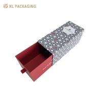 China Luxury Customized Hard Rigid Paper Wine Packaging Box Cardboard Drawer Box With Gold Foil Stamping Magnetic Closure & Velvet Lining - Premium Gift Box For Red/White Wine Sets for sale