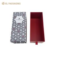 China Luxury Customized Hard Rigid Paper Wine Packaging Box Cardboard Drawer Box With Gold Foil Stamping Magnetic Closure & Velvet Lining - Premium Gift Box For Red/White Wine Sets for sale