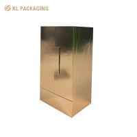 China XL Packaging Custom Packaging Box Factory Gold Glossy Paper Wine Packaging Box Two Door Magnet Vodka Whisky Packaging Box for sale