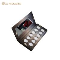 China XL Packaging 12 Color Art Paper Magnetic Cardboard Eyeshadow Palette Packaging Empty Cosmetic Box for sale