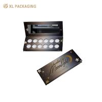 China Cosmetic Custom Printed Packaging Box Eye Shadow Palette Box With Mirror Makeup Tool for sale