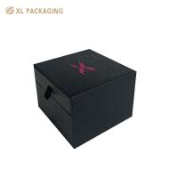 China Custom Luxury Two Layer Gift Drawer Box with Red Foil LOGO and Recyclable Material for Perfume Cosmetic Jewelry for sale