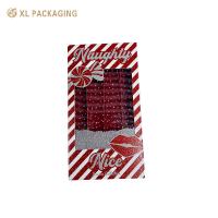 China XL Packaging Custom Packaging Box Factory Red Cosmetic Lip Gloss Lipstick Packaging Box Paper Glitter Slide Drawer Box Packaging for sale