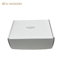 China Flat Shipping White Corrugated Mailer Boxes | Double Grey Card Wrapped Matte Packaging for Tea, Chocolate & Beauty Products for sale