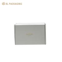 China Flat Shipping White Corrugated Mailer Boxes | Double Grey Card Wrapped Matte Packaging for Tea, Chocolate & Beauty Products for sale