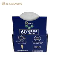 China Wholesale Custom Printed Corrugated Display Box | Flat-Pack Counter Display Packaging with 12-Slot Insert for CBD Serum Spray for sale