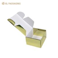 China Luxury Gold Cosmetic Corrugated Mailer Boxes, Custom Embossed Hexagon Corrugated Mailers for Beauty Products for sale