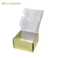 China Luxury Gold Cosmetic Corrugated Mailer Boxes, Custom Embossed Hexagon Corrugated Mailers for Beauty Products for sale