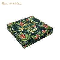 China Eco-Friendly 16 Cavity Chocolate Packaging Box with Gold Foil Logo and Floral Design for sale
