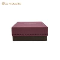 China 2-Piece Lid & Base Chocolate Gift Box Purple Rigid Box with 9 Slot Insert for sale