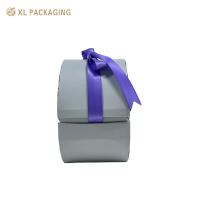 China Luxury Easter Egg Nail Polish Gift Box Custom Cosmetic Rigid Box With 4 Slots EVA Foam Insert & Purple Satin Ribbon for sale