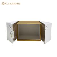 China Customized Luxury Double Door Magnet Box Fashion Perfume Skin Care Cosmetic Cardboard Packaging Box For Gift Sets for sale