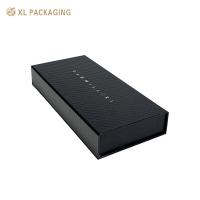 China XL Packaging Custom Packaging Box Factory Custom Printed Costom Packaging Boxes Black Paper Cardboard Gift Packaging Box Glossy Lamination Lid And Base Gift Box for sale